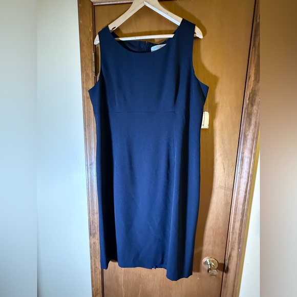 Kasper | Dresses | Kasper Blue Sheath Midi Dress For Cocktail | Poshmark